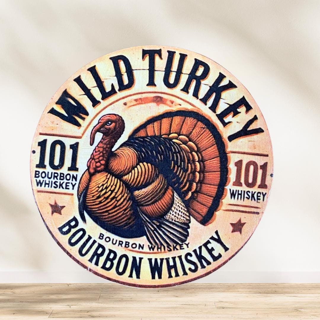 Vintage Bourbon Wild Turkey Coaster - Etsy