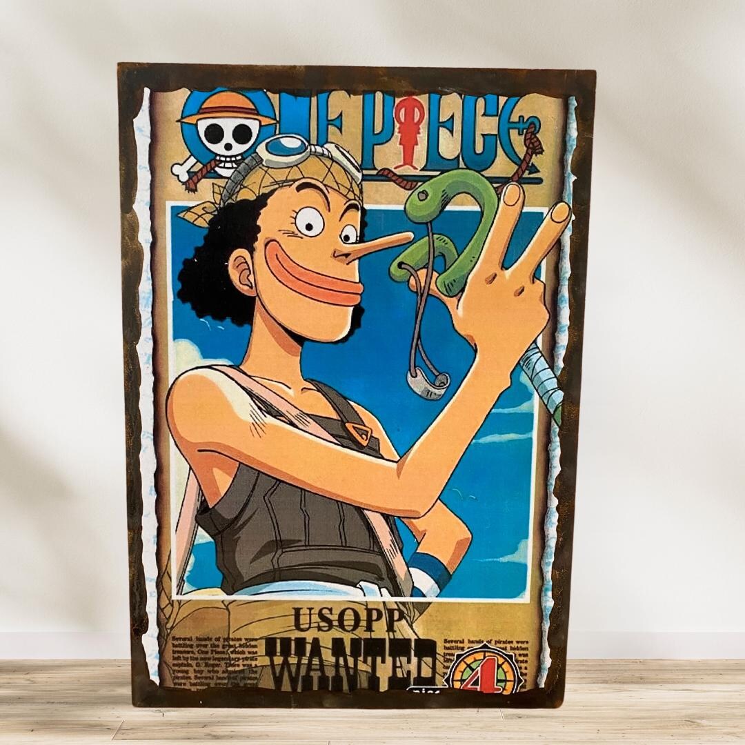 Usopp Painting in Enamel Plate Style - Etsy