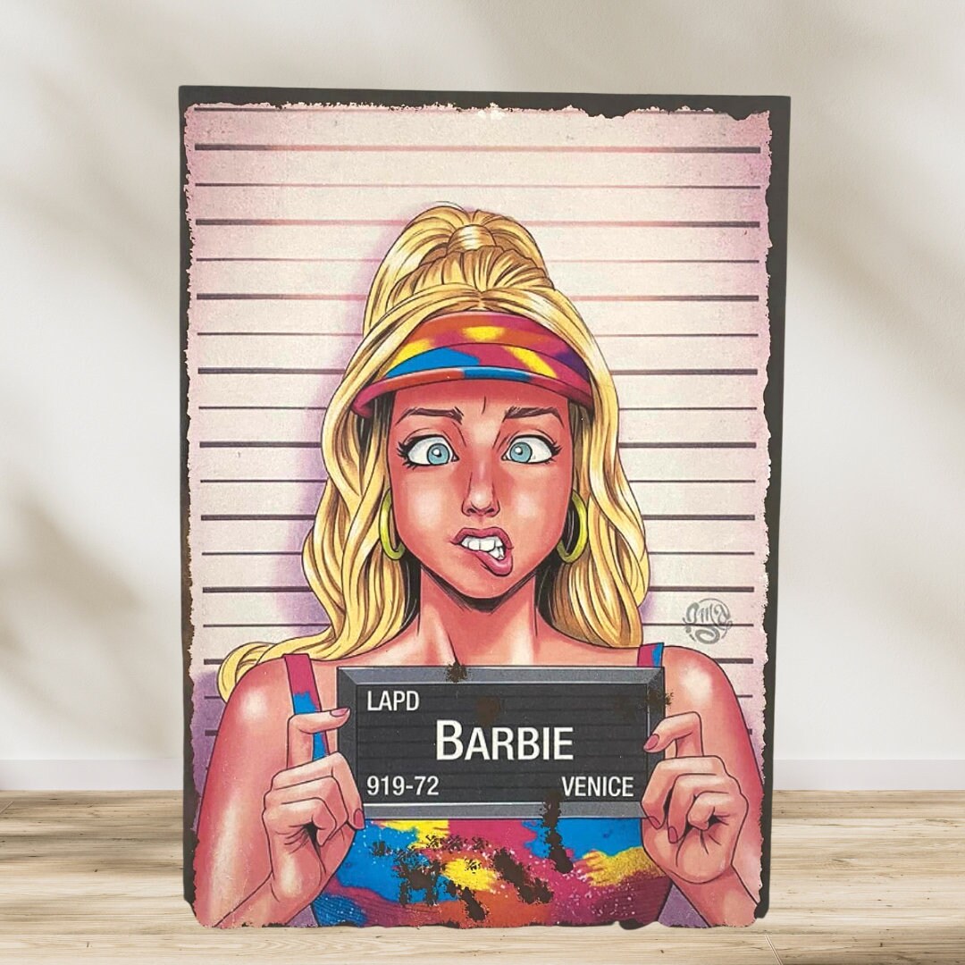 Barbie Movie Board Enamel Plate Style - Etsy