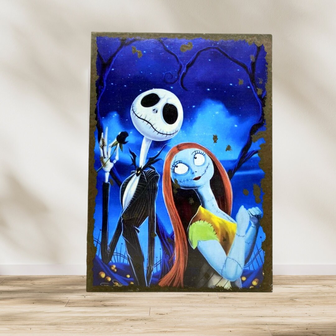 Table the Nightmare Before Christmas Mr Jack Way Enamel Plate - Etsy