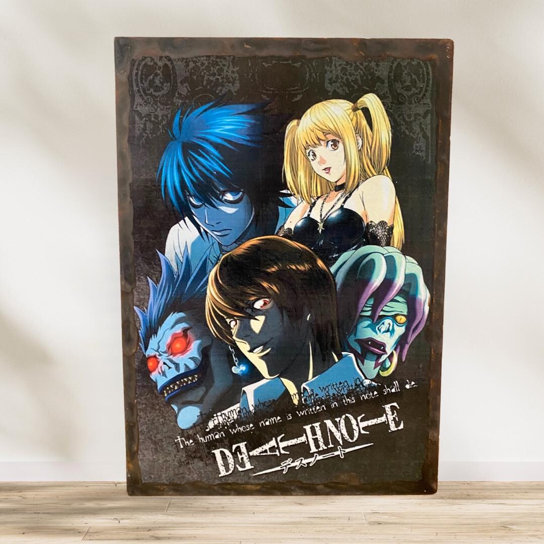 Death Note Painting in Enamel Plate Style - Etsy