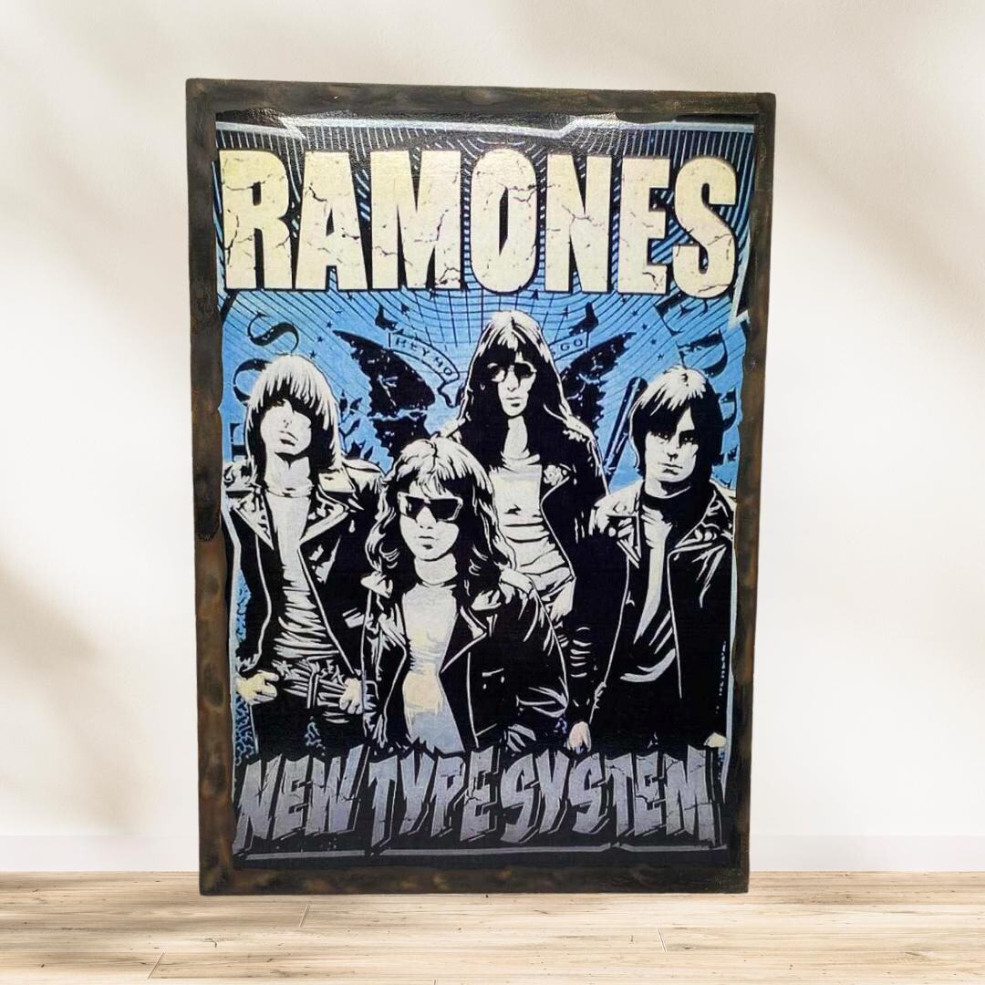Ramones Enamel Plaque Style Painting - Etsy