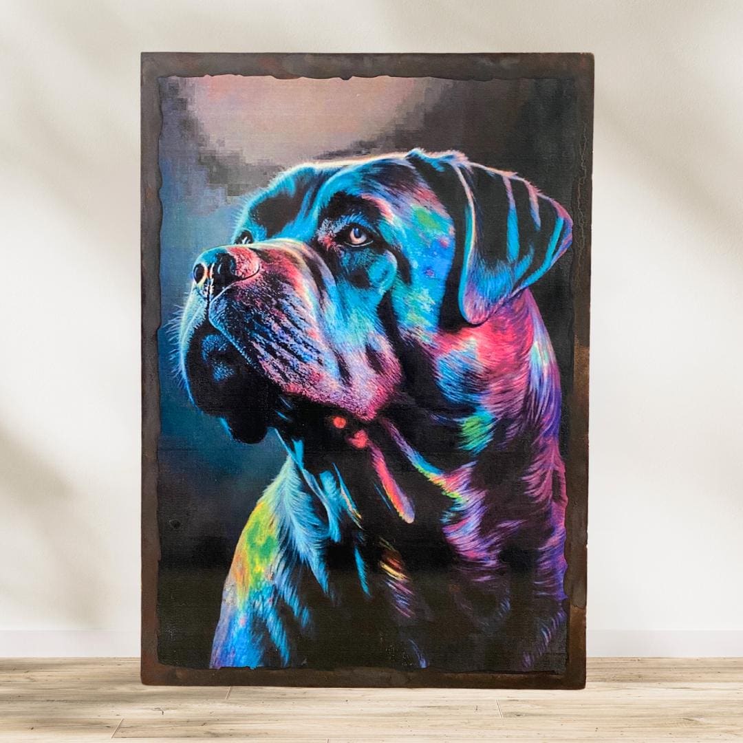 Cane Corso Painting in Enamel Plate Style - Etsy