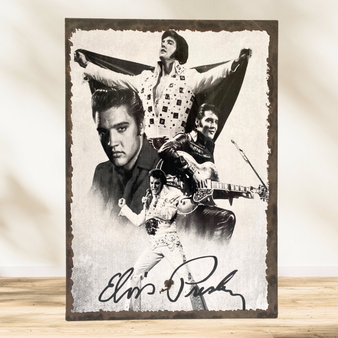 Elvis Presley Enamel Plaque Style Painting - Etsy