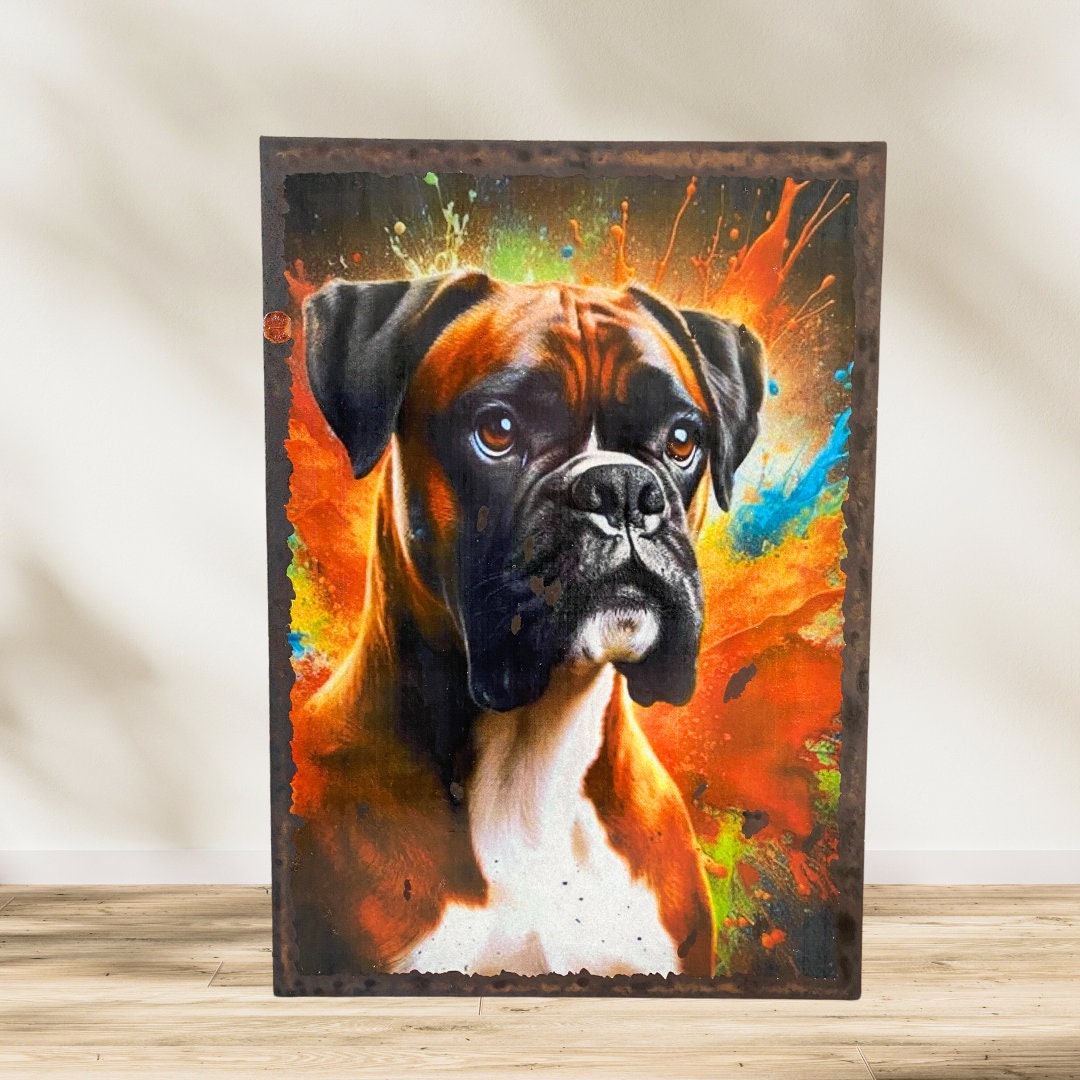 Enameled Plate Style Boxer Board - Etsy