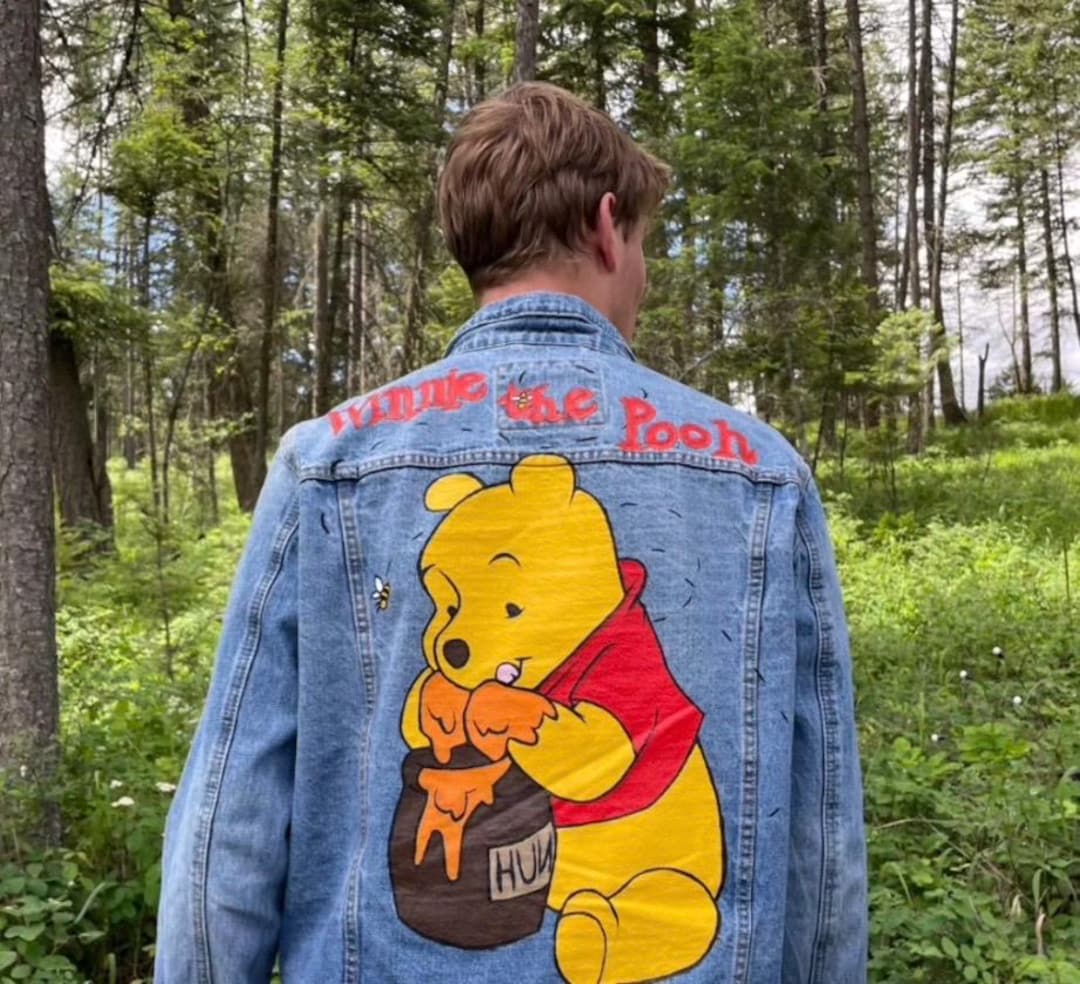 Winnie the Pooh Denim Jacket - Etsy