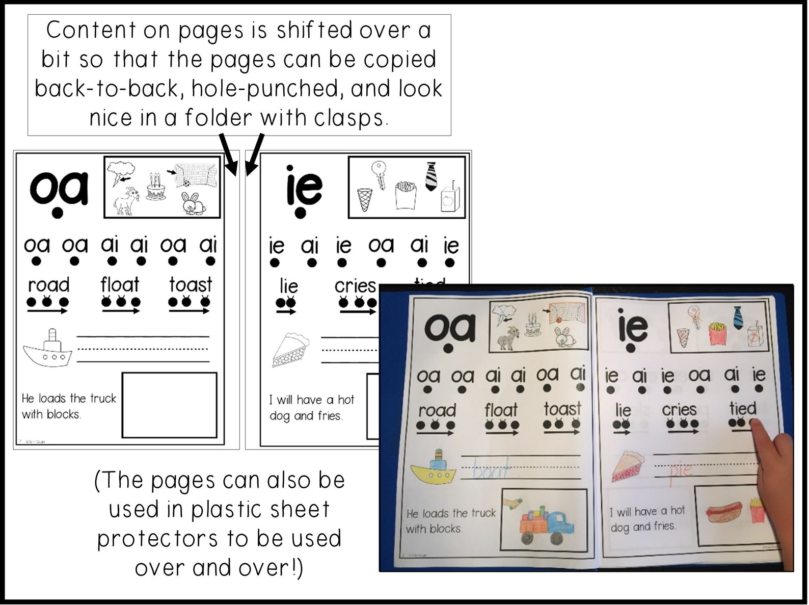 Phonics Notebook: Long Vowels, Vowel Teams, Diphthongs, Digraphs, R ...