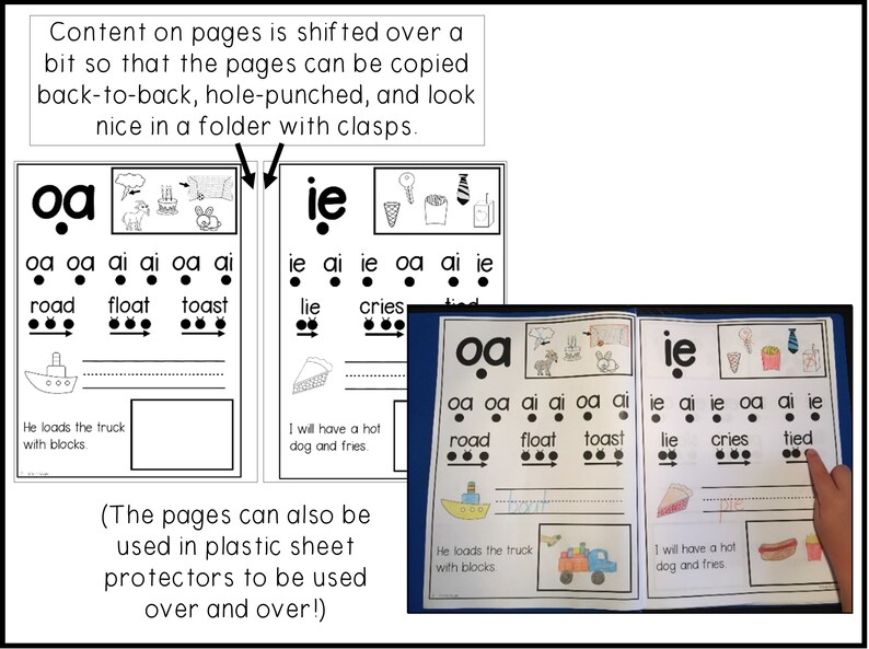 Phonics Notebook: Long Vowels, Vowel Teams, Diphthongs, Digraphs, R ...