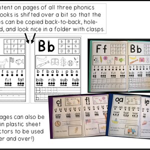 Phonics Notebook Bundle: Letters, Blends, Vowel Teams, Etc. - Etsy