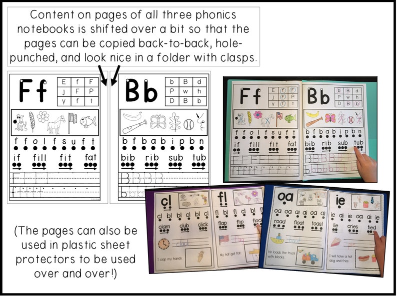 Phonics Notebook Bundle: Letters, Blends, Vowel Teams, Etc. - Etsy