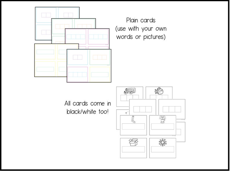 Phonemic Awareness: Elkonin Boxes for Segmenting Sounds - Etsy Canada