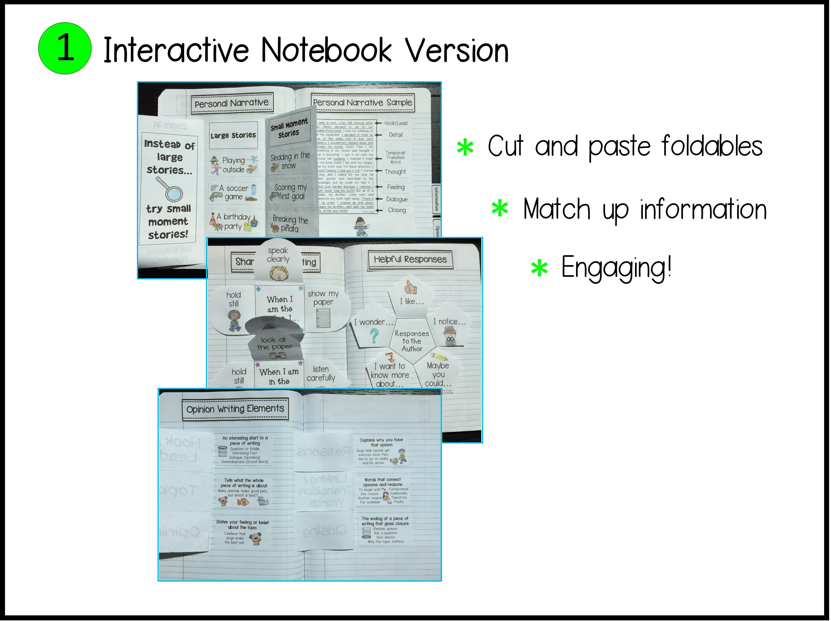 Writing Resource Notebook (differentiated and in 3 Formats!) - Etsy