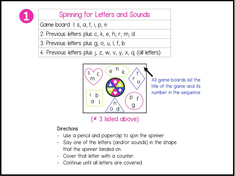 Phonics Board Games: Letter Recognition, Letter Sounds, and Beginning ...