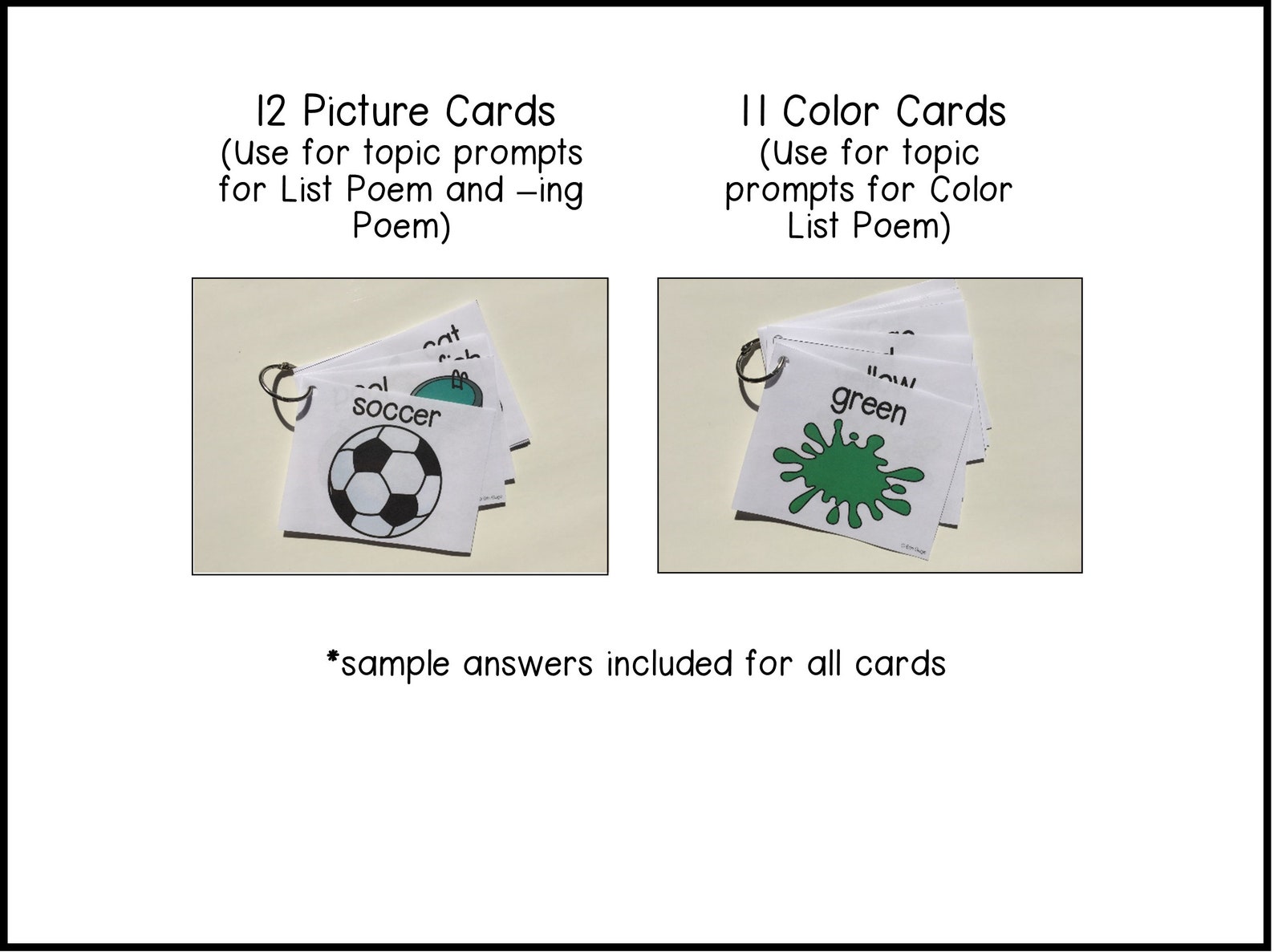 Poetry Writing: 3 Kinds of List Poems - Etsy