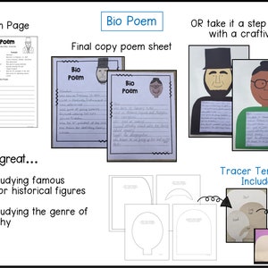 Poetry Bundle: Alliteration, Simile, Bio, List Poems - Etsy