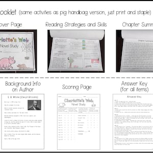 Charlotte's Web: A Unique Novel Study - Etsy