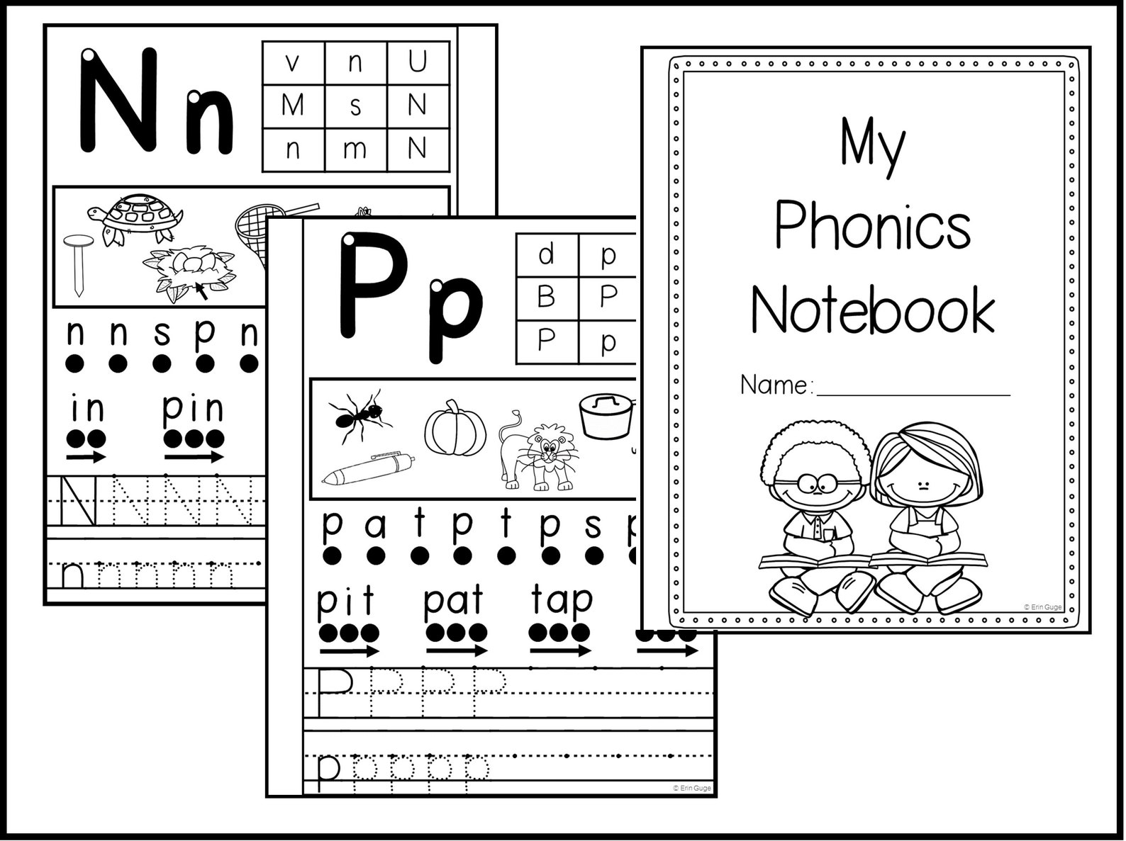 Phonics Notebook Bundle: Letters, Blends, Vowel Teams, Etc. - Etsy