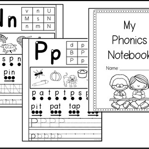 Phonics Notebook Bundle: Letters, Blends, Vowel Teams, Etc. - Etsy