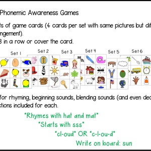 Phonemic Awareness Activities Bundle: Rhyming, Blending, Segmenting ...