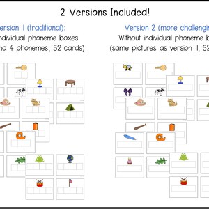 Phonemic Awareness: Elkonin Boxes for Segmenting Sounds - Etsy