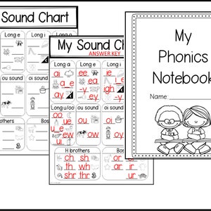 Phonics Notebook: Long Vowels, Vowel Teams, Diphthongs, Digraphs, R ...
