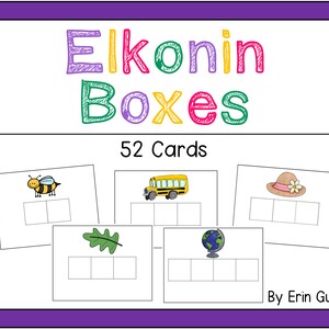 Phonemic Awareness: Elkonin Boxes for Segmenting Sounds - Etsy