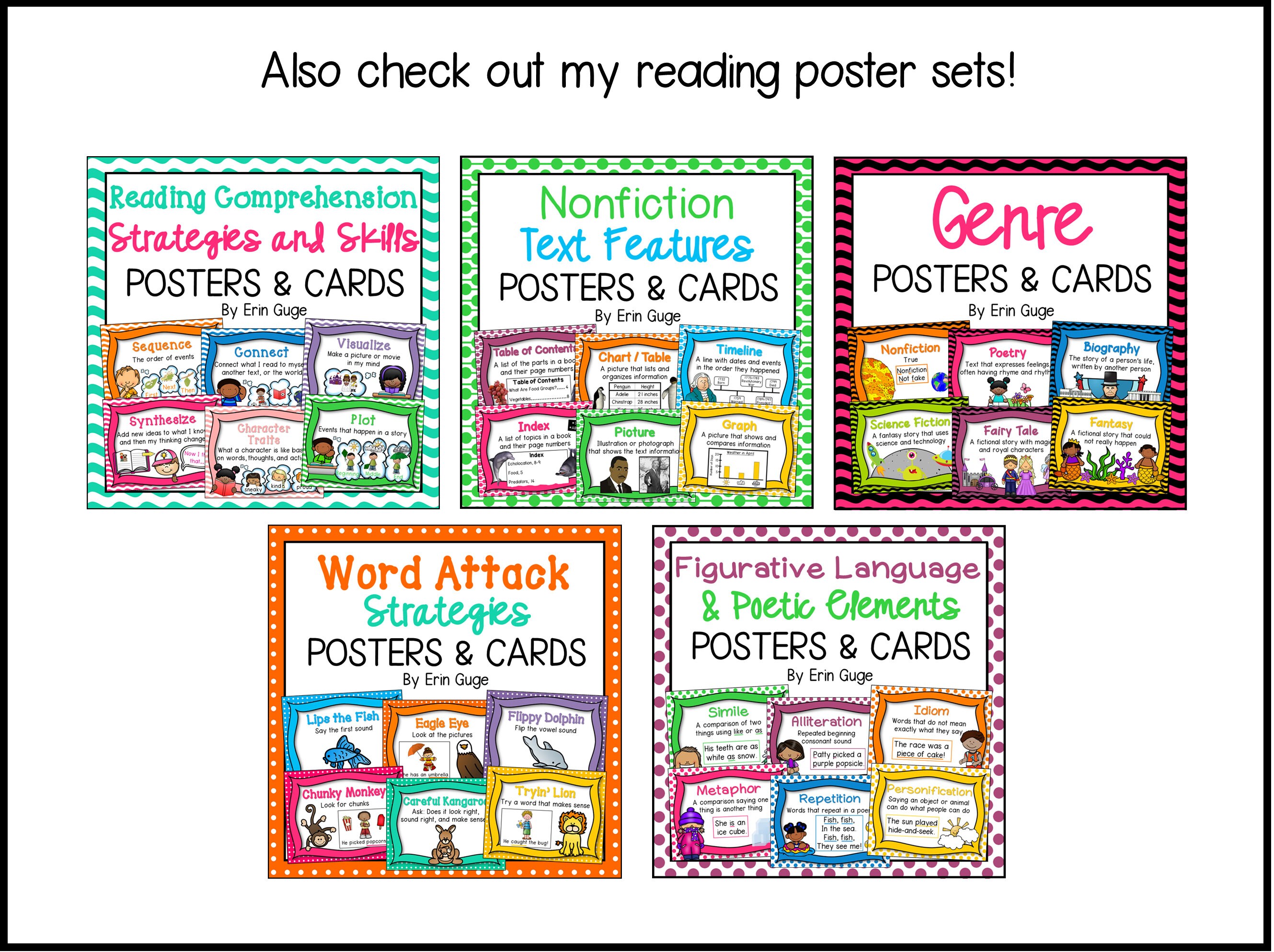 Writing Posters Bundle: Writing Conventions (grammar, Capitalization ...