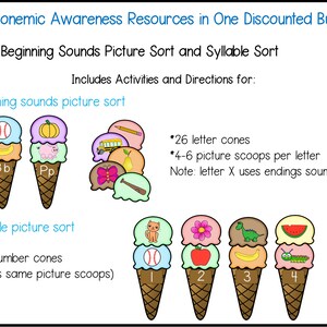 Phonemic Awareness Activities Bundle: Rhyming, Blending, Segmenting ...