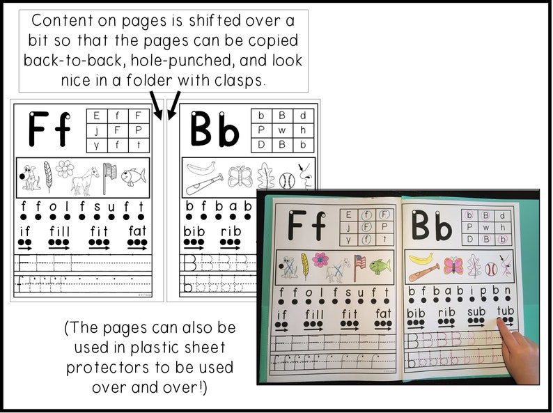 Phonics Notebook: Individual Letter Sounds - Etsy