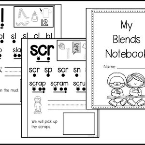 Phonics Notebook Bundle: Letters, Blends, Vowel Teams, Etc. - Etsy