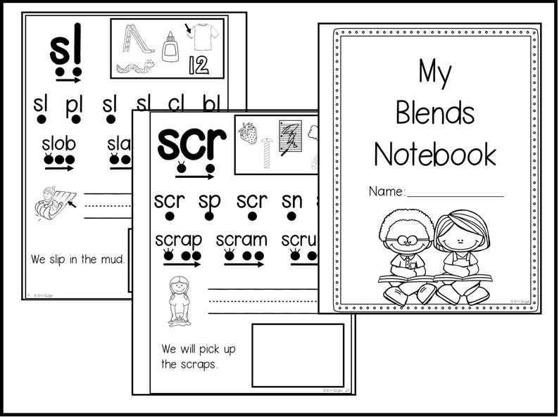 Phonics Notebook Bundle: Letters, Blends, Vowel Teams, Etc. - Etsy