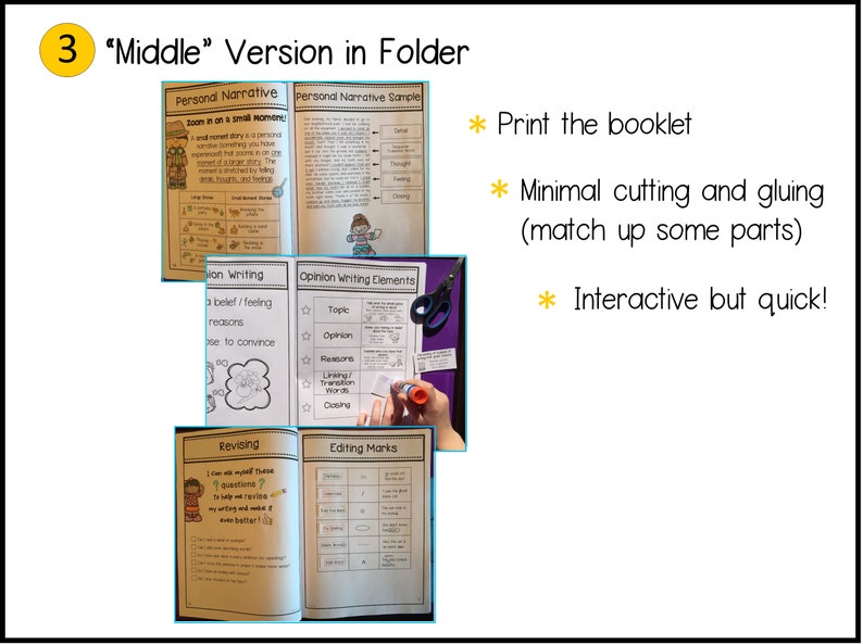 Writing Resource Notebook (differentiated and in 3 Formats!) - Etsy