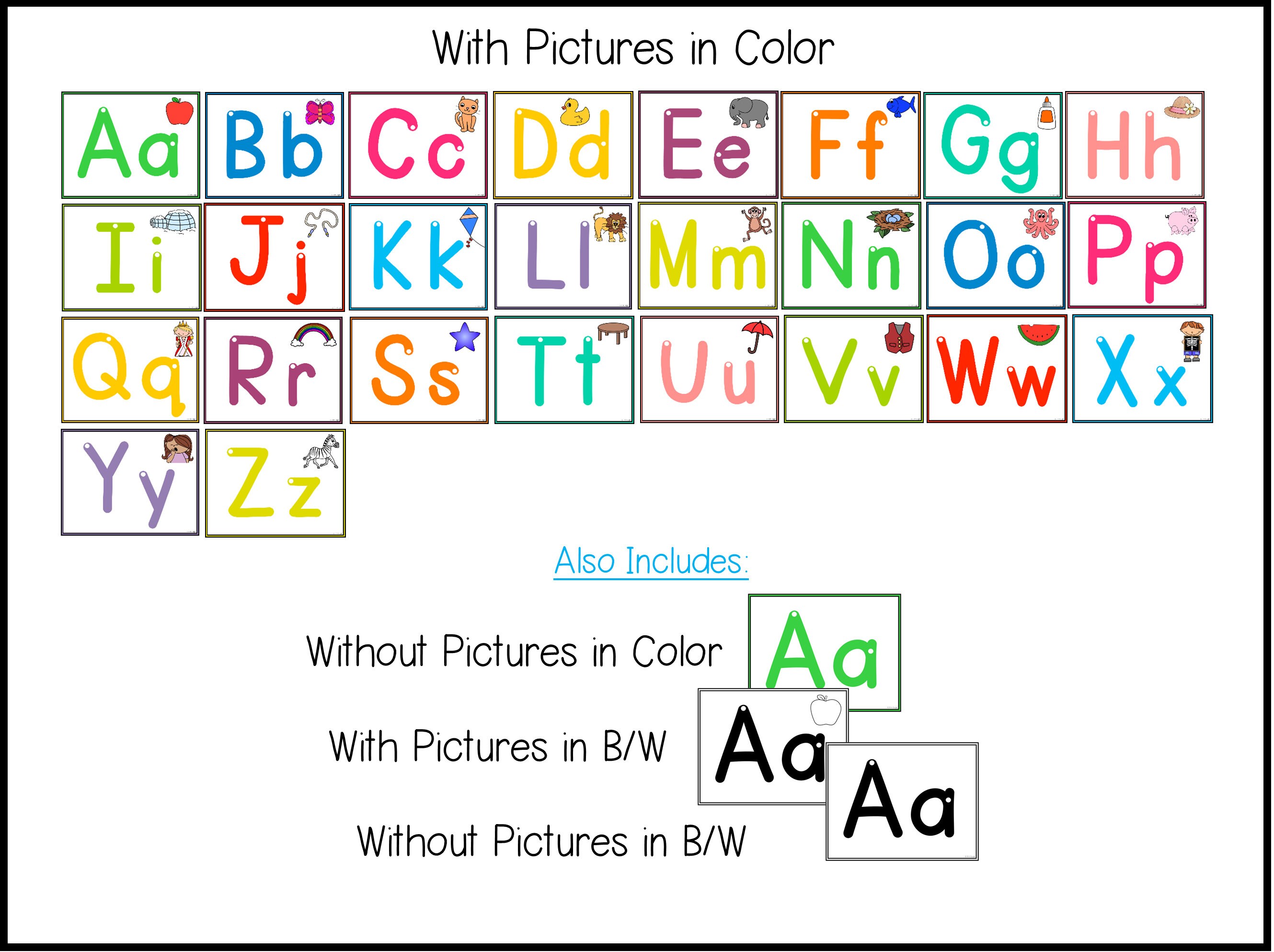 Alphabet Letters: Posters, Playdough Mats, Cover With Counters, or ...