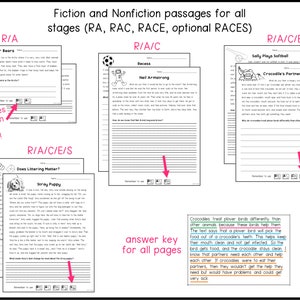 RACE Writing Strategy for Text Dependent Questions 2nd-3rd Grade - Etsy
