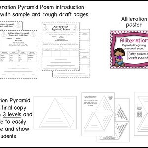 Poetry Bundle: Alliteration, Simile, Bio, List Poems - Etsy