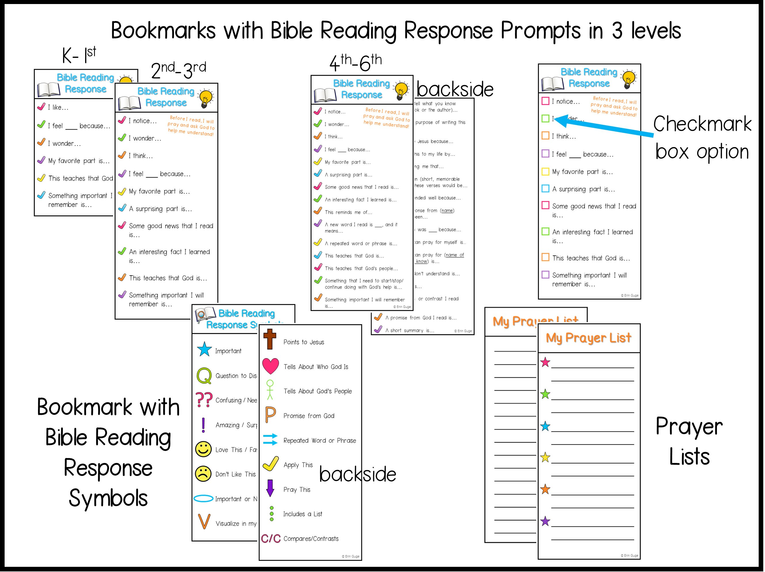 Bible Reading Response for Kids - Use With Any Bible Passage! - Etsy