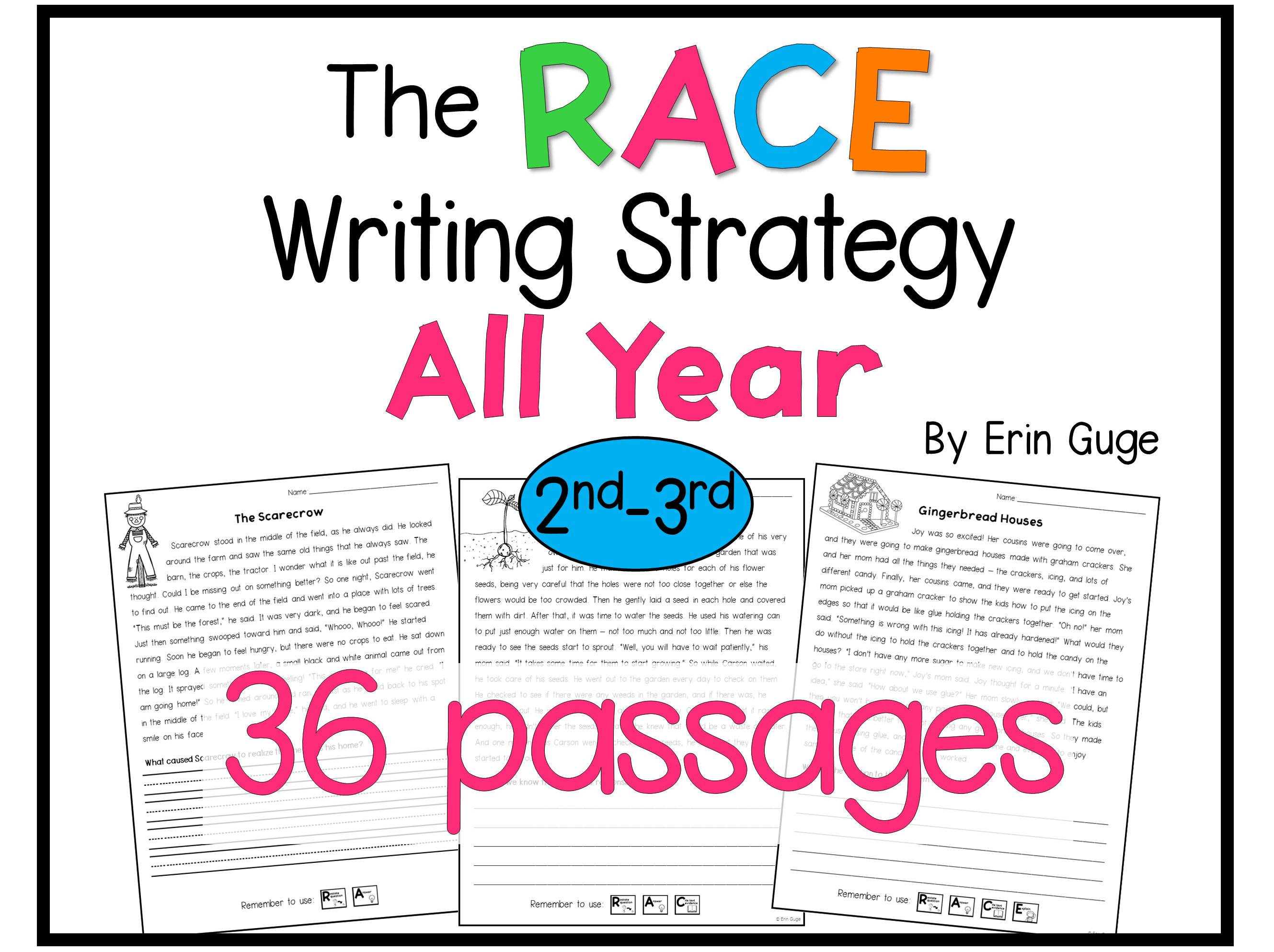 RACE Writing Strategy All Year 2nd-3rd Grade - Etsy