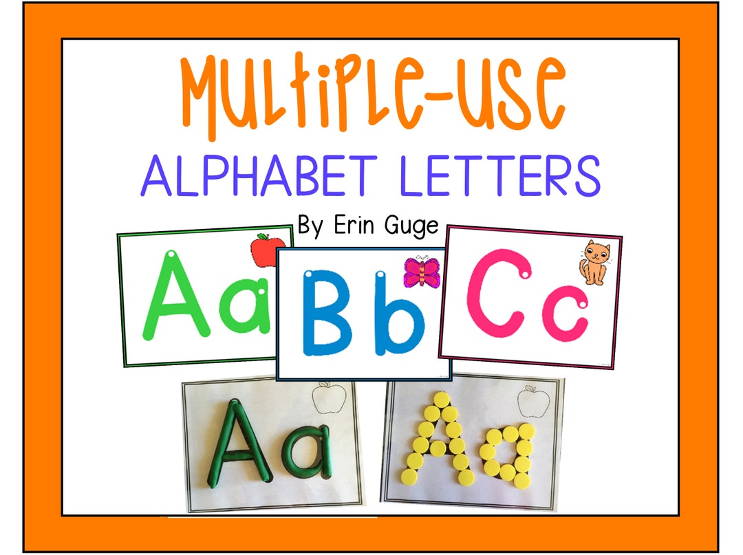 Alphabet Letters: Posters, Playdough Mats, Cover With Counters, or ...