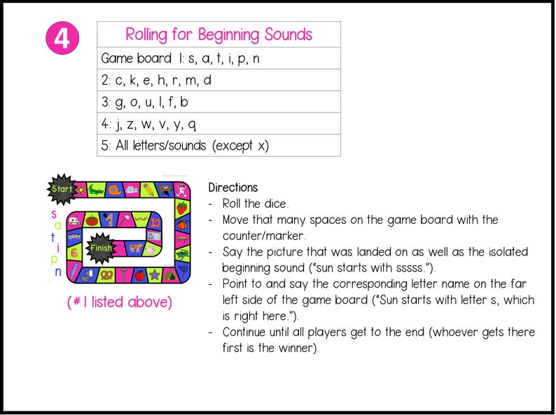 Phonics Board Games: Letter Recognition, Letter Sounds, and Beginning ...