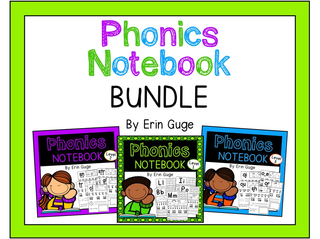 Phonics Notebook Bundle: Letters, Blends, Vowel Teams, Etc. - Etsy