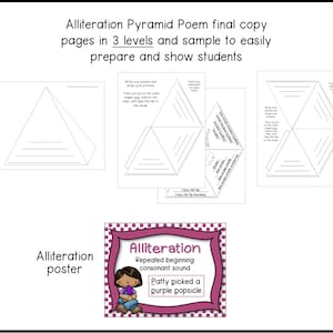 Poetry Writing: Alliteration Pyramid Poem - Lesson Plans and Printables ...
