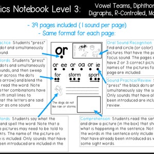 Phonics Notebook Bundle: Letters, Blends, Vowel Teams, Etc. - Etsy