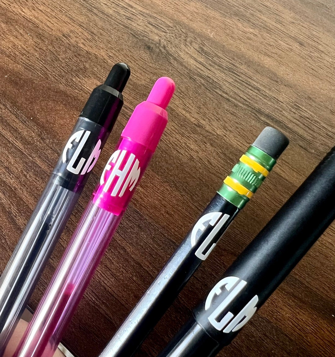 Monogram Pen Label, Pencil Label, Pen Label, Small Monogram Label ...