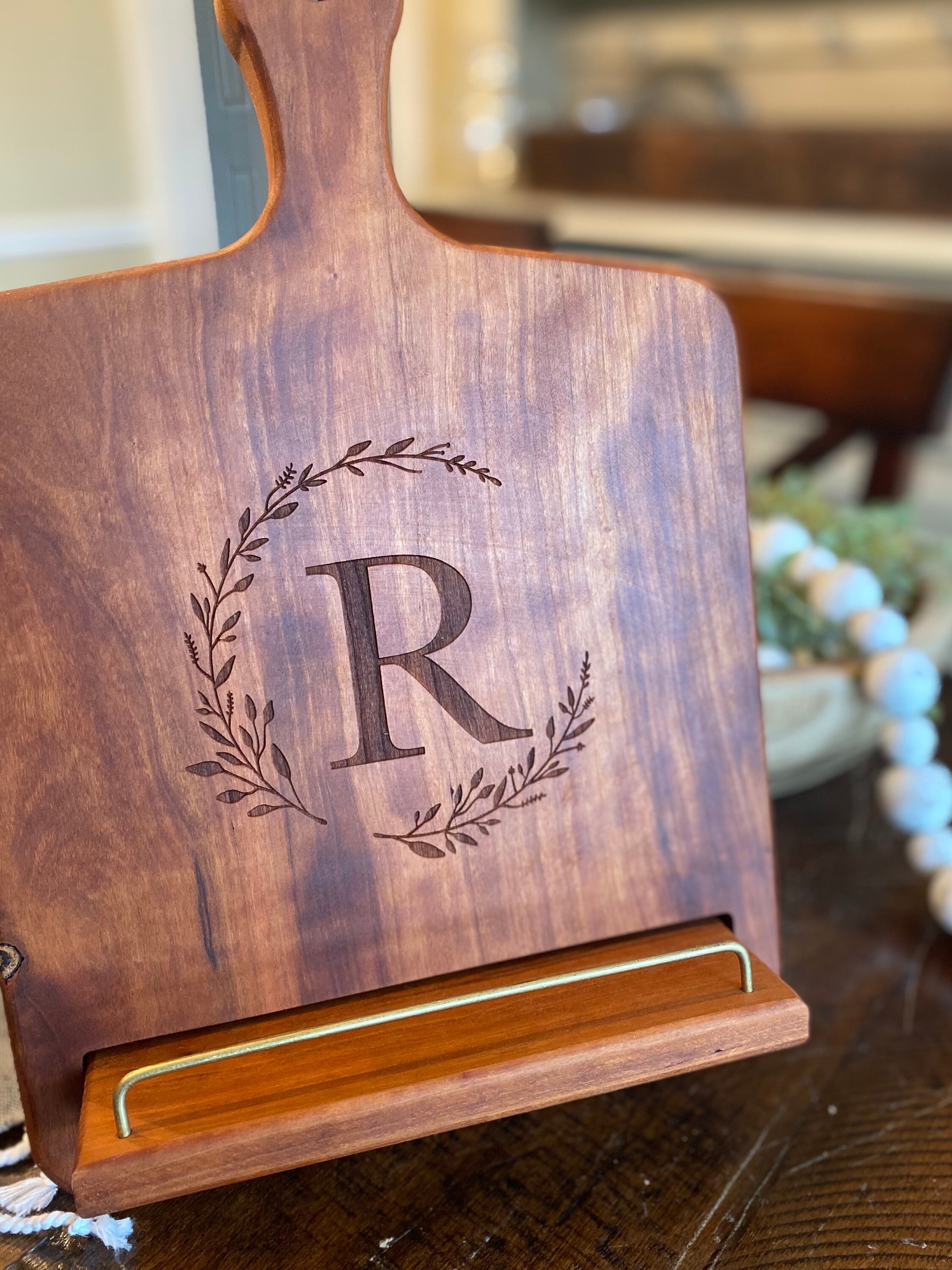 Personalized Cookbook Holder, Cookbook Stand, Easel - Etsy