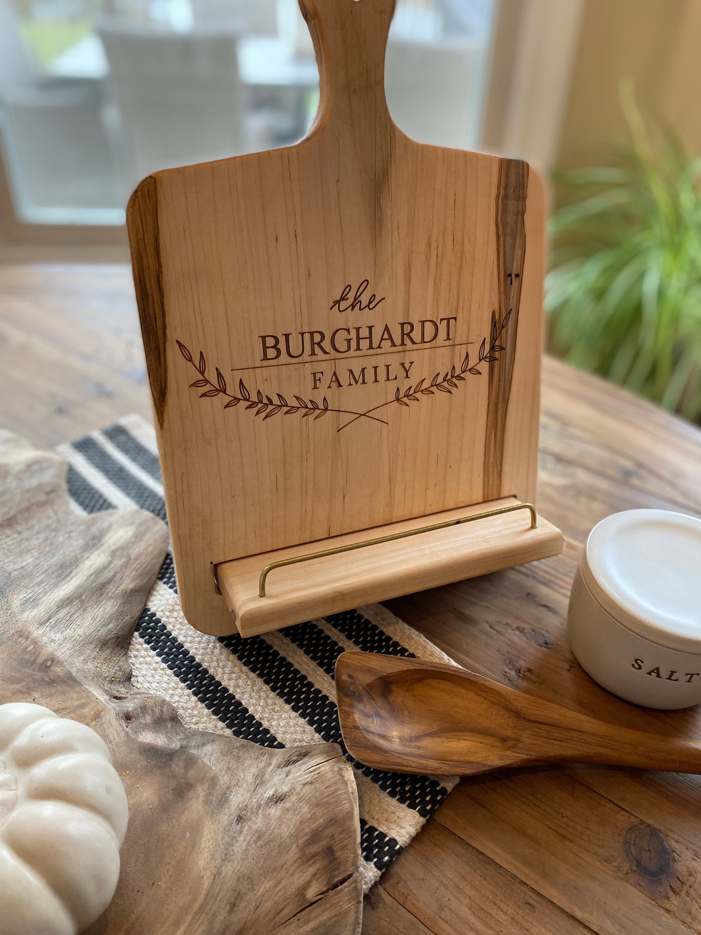 Personalized Cookbook Holder, Cookbook Stand, Easel - Etsy