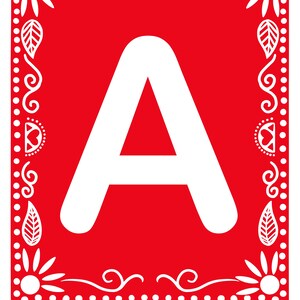 Spanish Alphabet Banner/poster, Printable Banner, Rainbow Banner ...