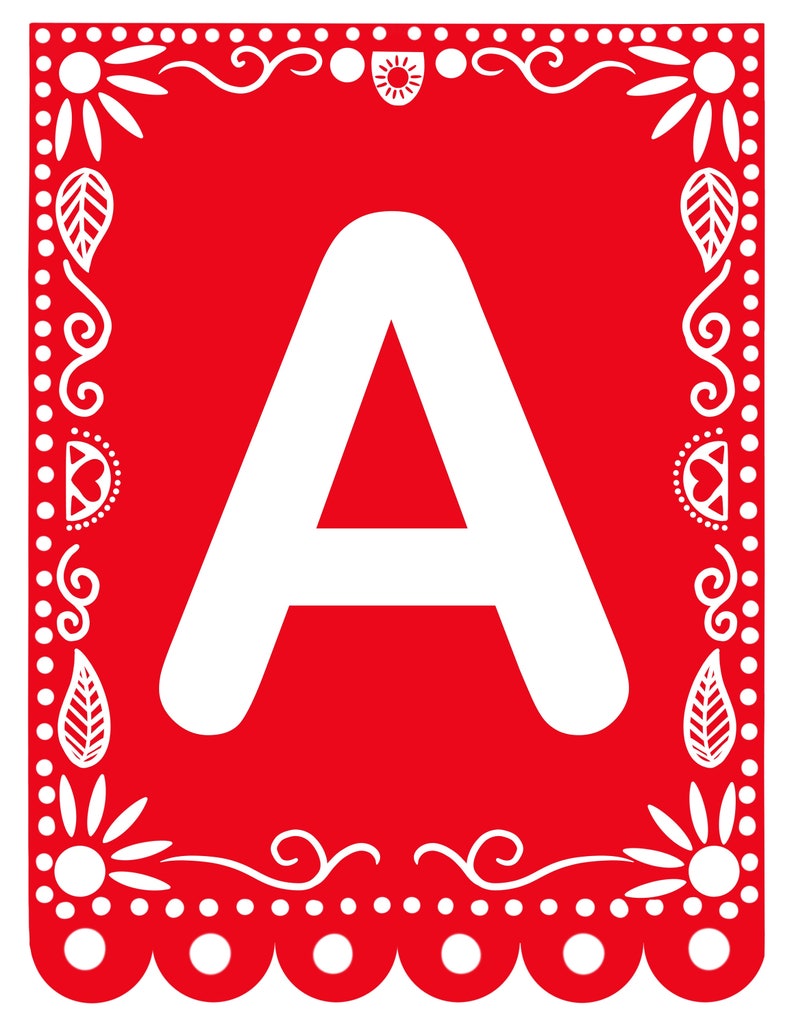 Spanish Alphabet Banner/poster, Printable Banner, Rainbow Banner ...