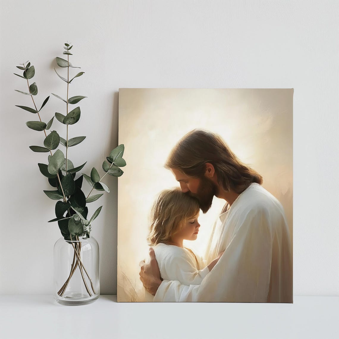 Jesus Carrying Cross - Lent Wall Art, Holy Week LDS Artwork, Good ...