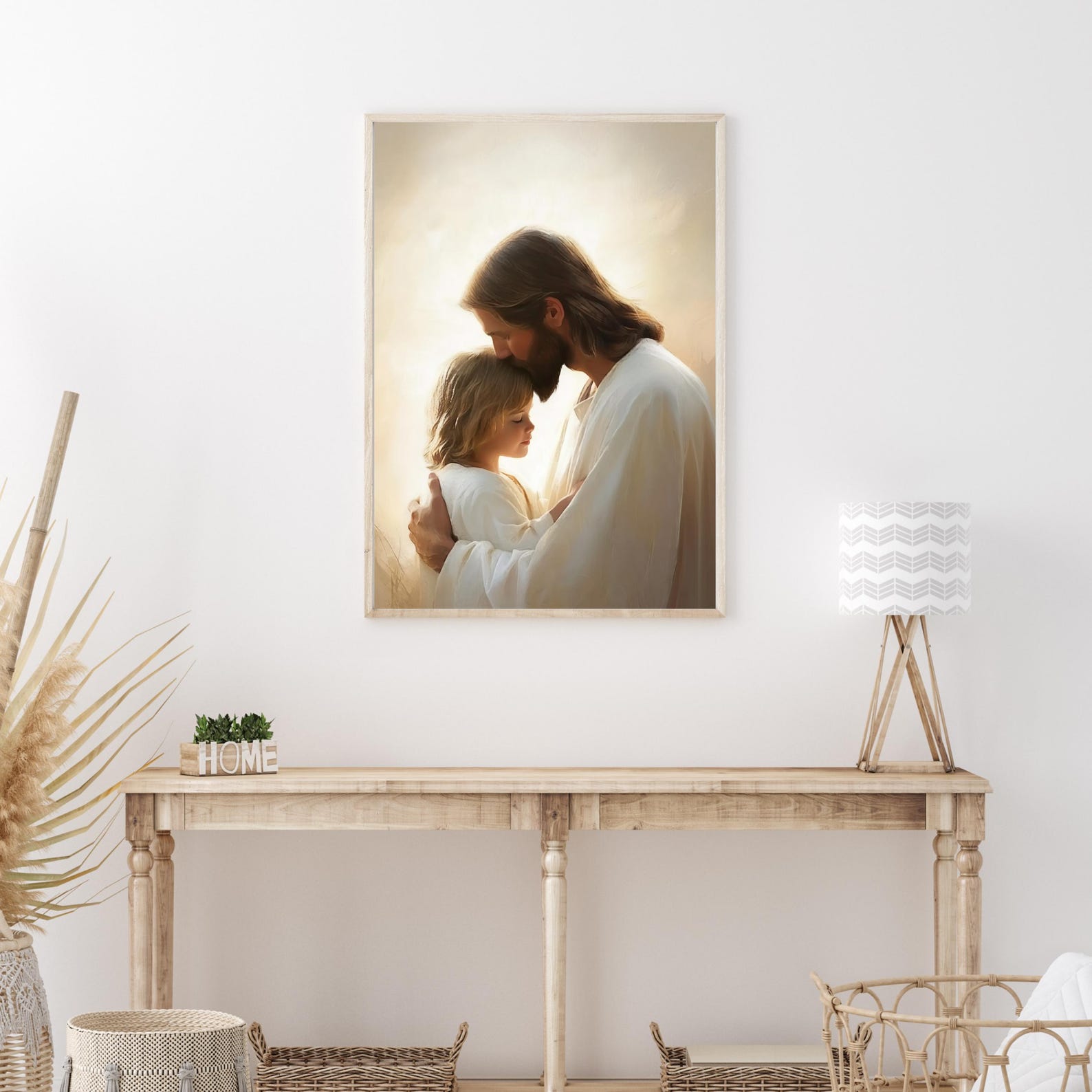 Jesus Carrying Cross - Lent Wall Art, Holy Week LDS Artwork, Good ...