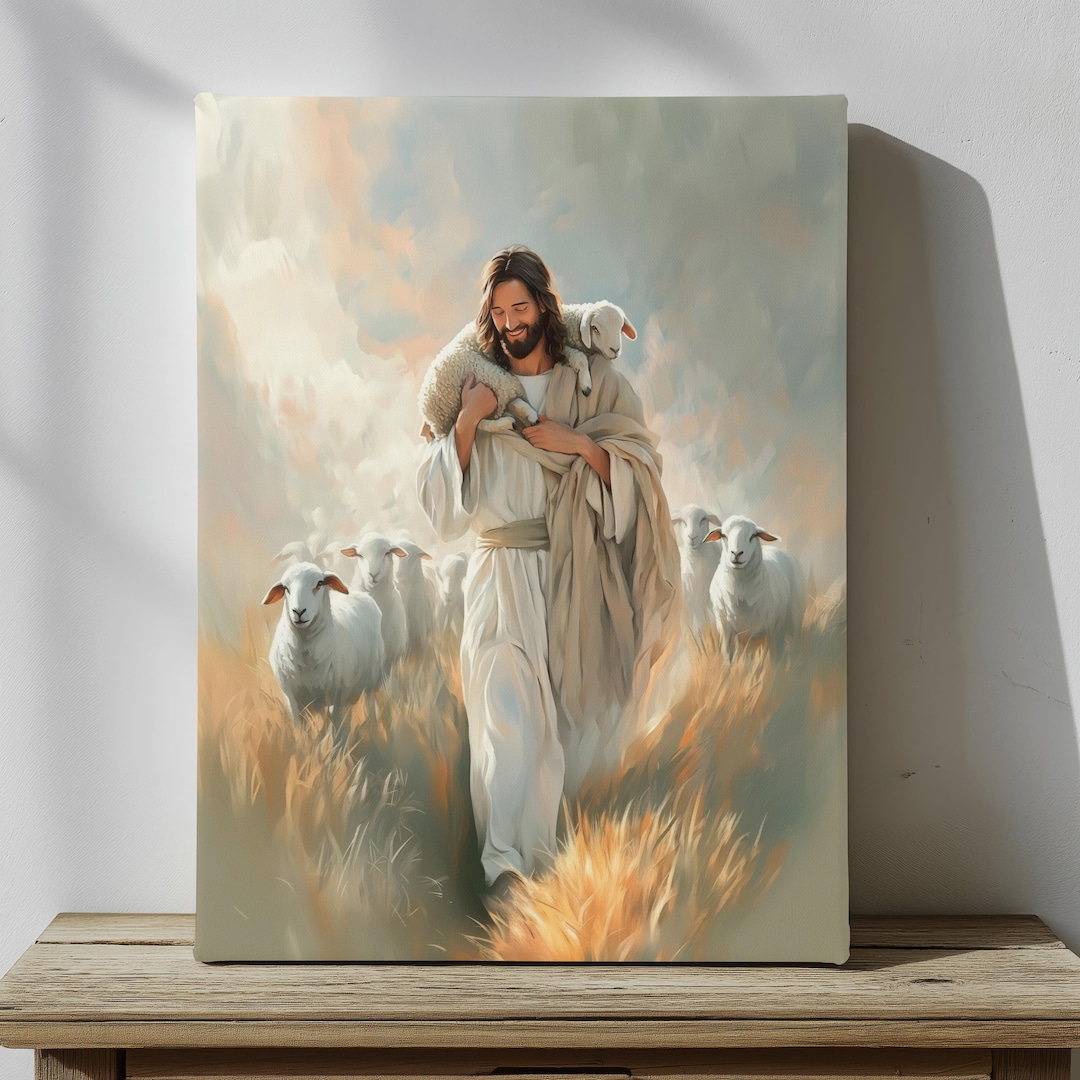 Shepherds Path - Digital Christian Art, Jesus Rescues Lamb, LDS ...